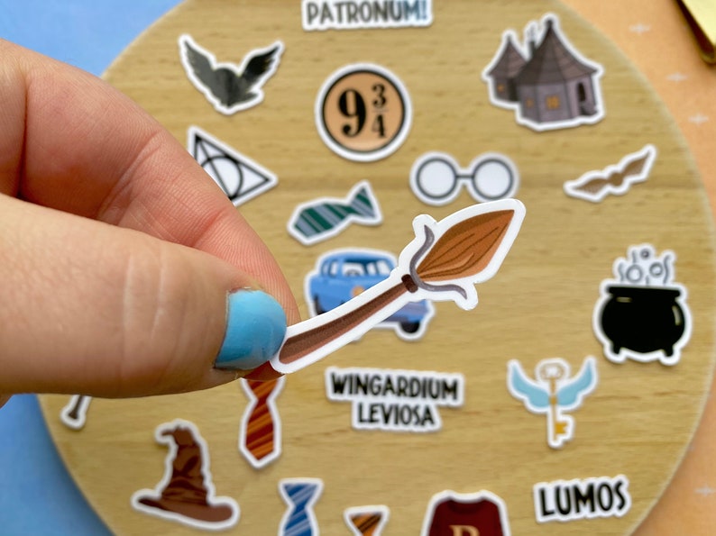 Harry Potter Sticker Set Small Waterproof Stickers Potter Fan Art Spell ...
