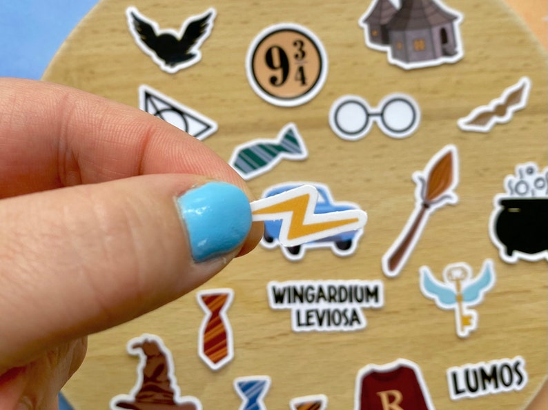 Harry Potter Sticker Set Small Waterproof Stickers Potter Fan Art Spell ...