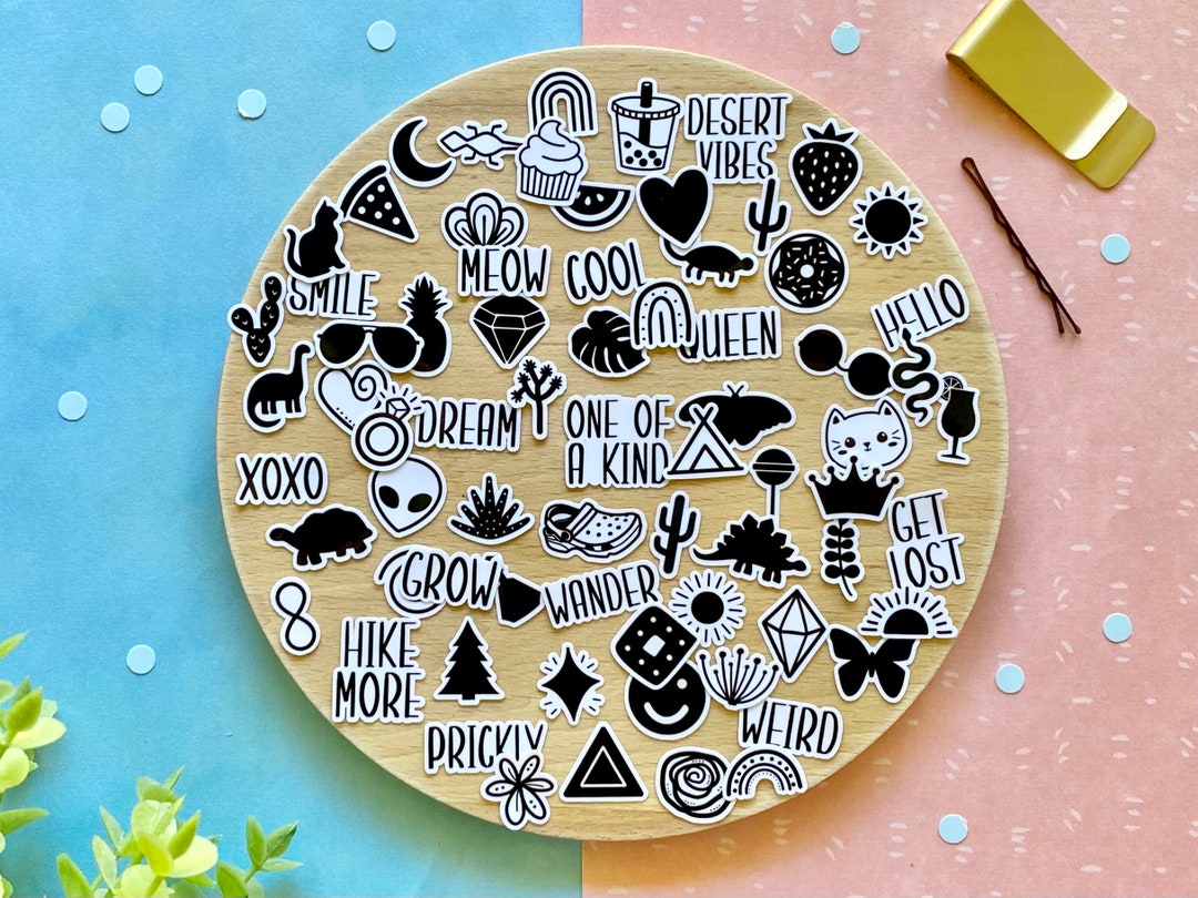 70 Pack Variety Stickers, Little Black Sticker Pack, Adventure and ...