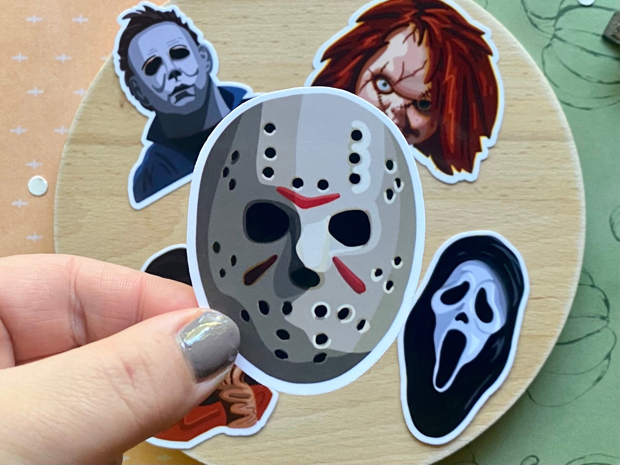 Horror Movie Villain Sticker Set Halloween Bad Guy Stickers - Etsy