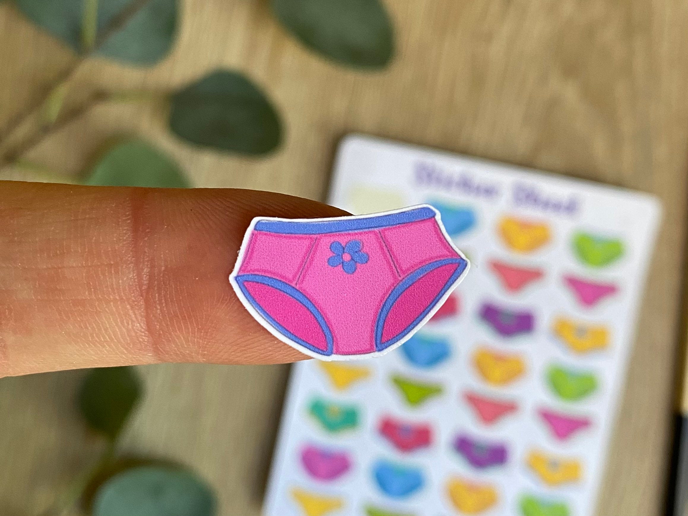 Girls Potty Training Underwear Sticker Sheet Girls Stickers - Etsy