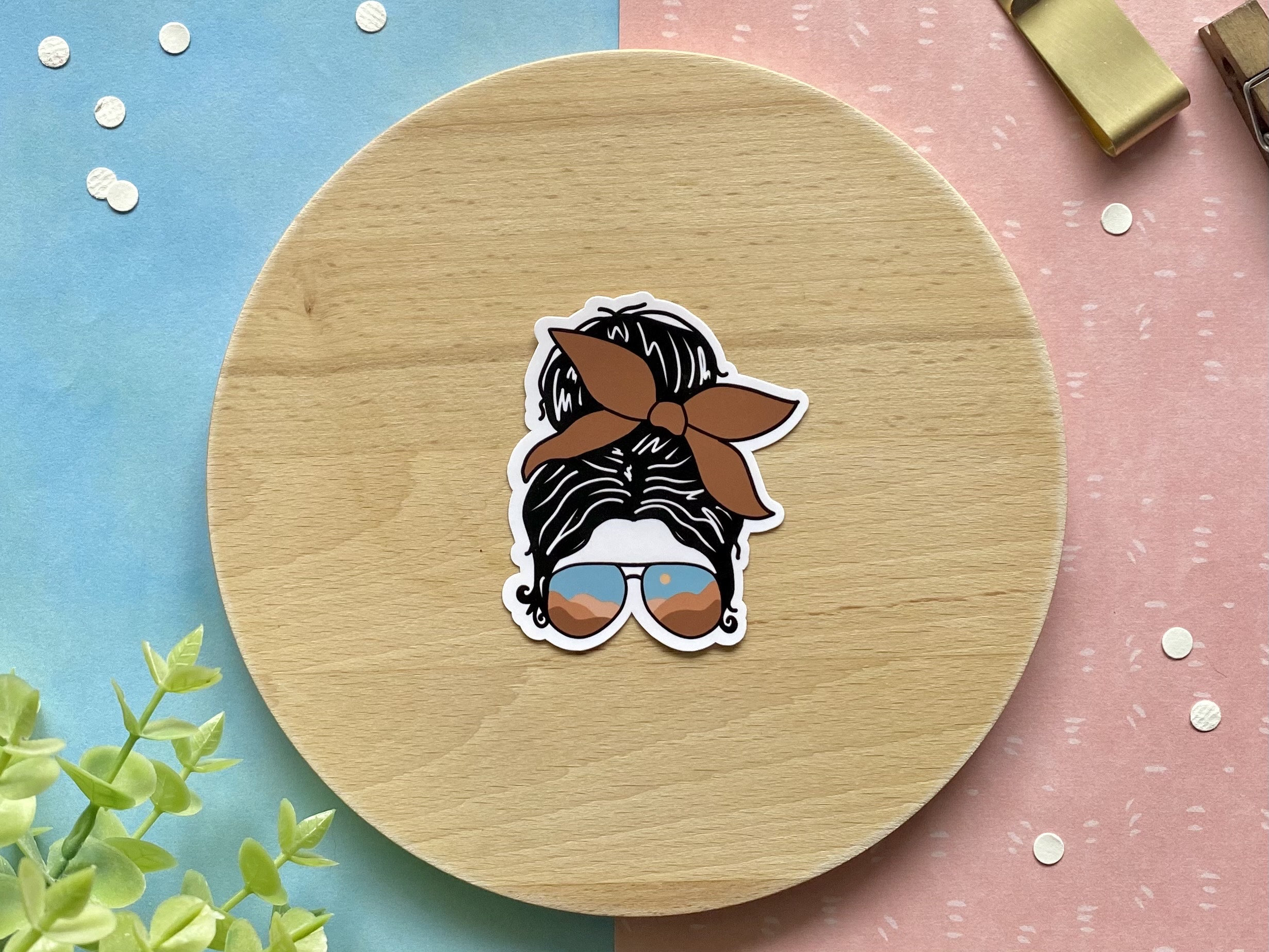 Desert Girl With Sunglasses Sticker Cool Sunglasses Sticker Travel and ...
