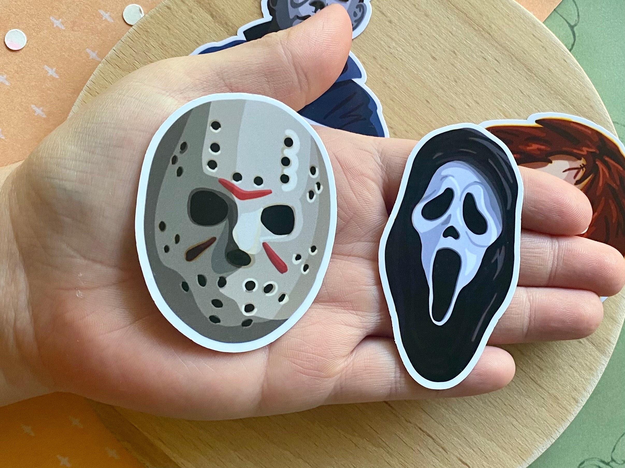 Horror Movie Villain Sticker Set Halloween Bad Guy Stickers - Etsy