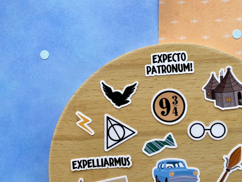 Harry Potter Sticker Set Small Waterproof Stickers Potter Fan Art Spell ...