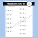 Multiplication Facts Worksheet and Times Table Pdf Instant Download | 0 ...