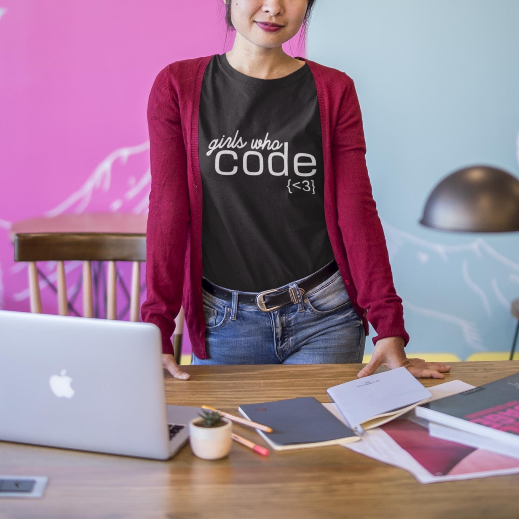 Gırls Who Code Computer Science Java Programmer Shirts Computer Geek ...
