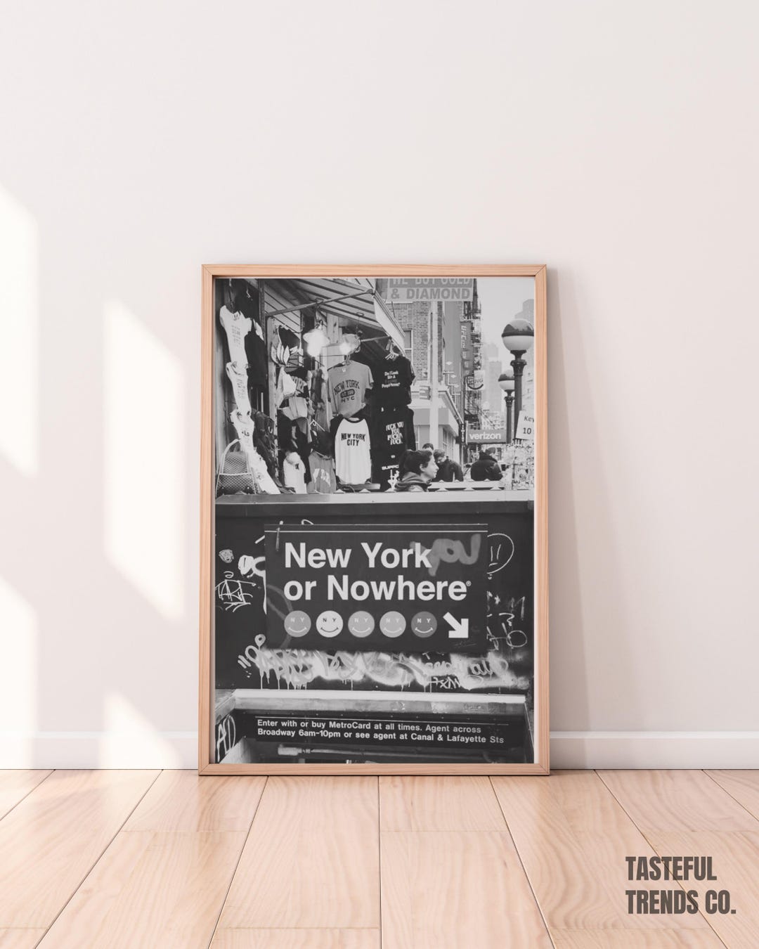 NYC Subway Print, Black & White NYC Poster (digital Download) - Etsy