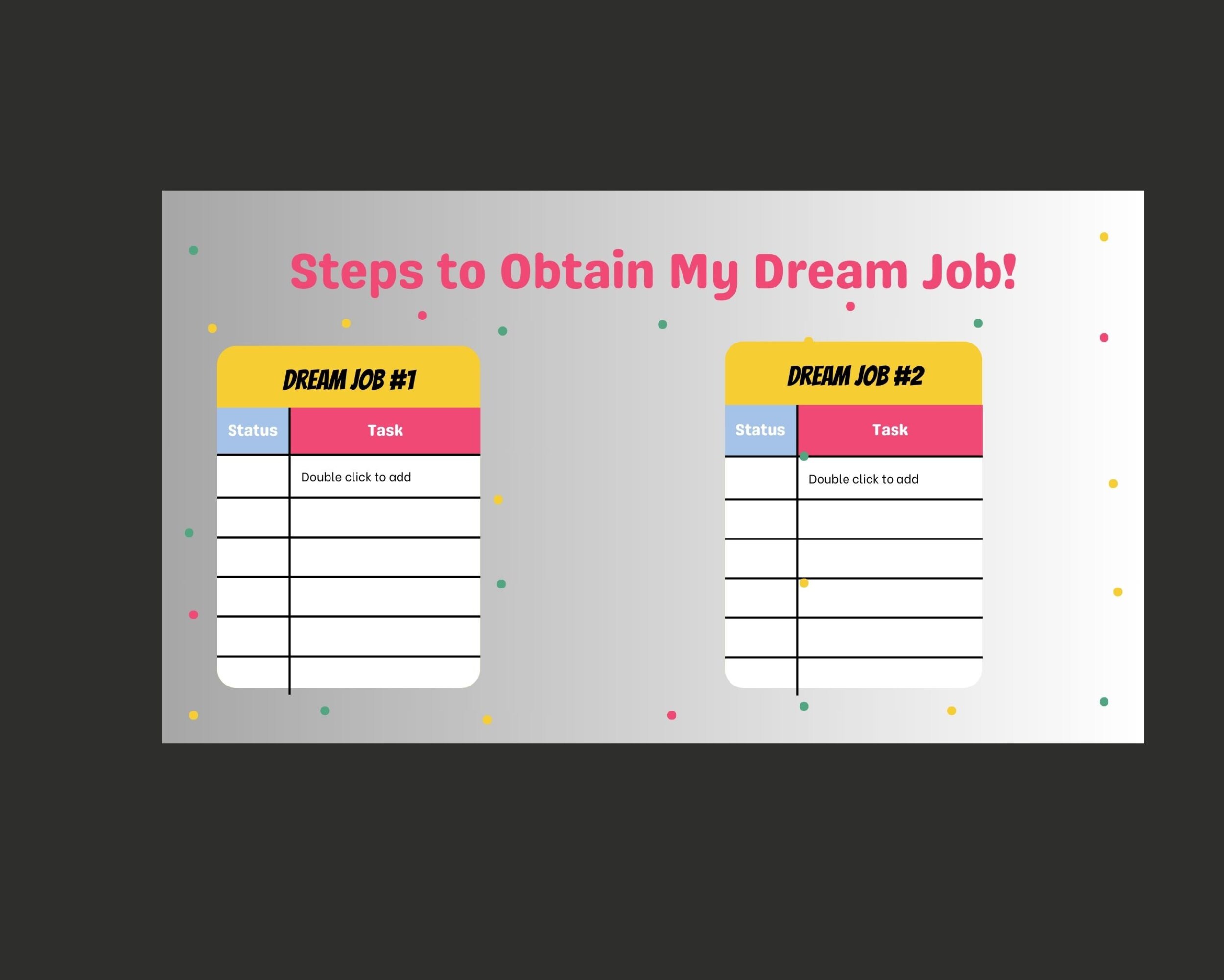 Career Planner- Printable and Digital. Check List for Work, Interview ...