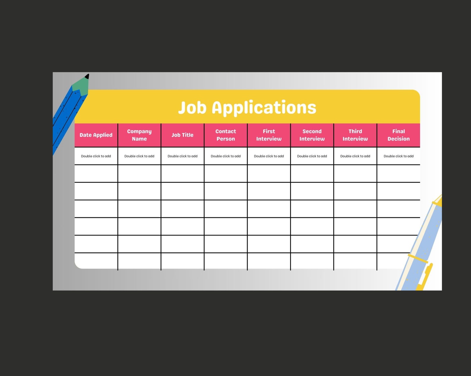 Career Planner- Printable and Digital. Check List for Work, Interview ...