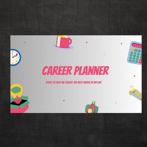 Career Planner- Printable and Digital. Check List for Work, Interview ...