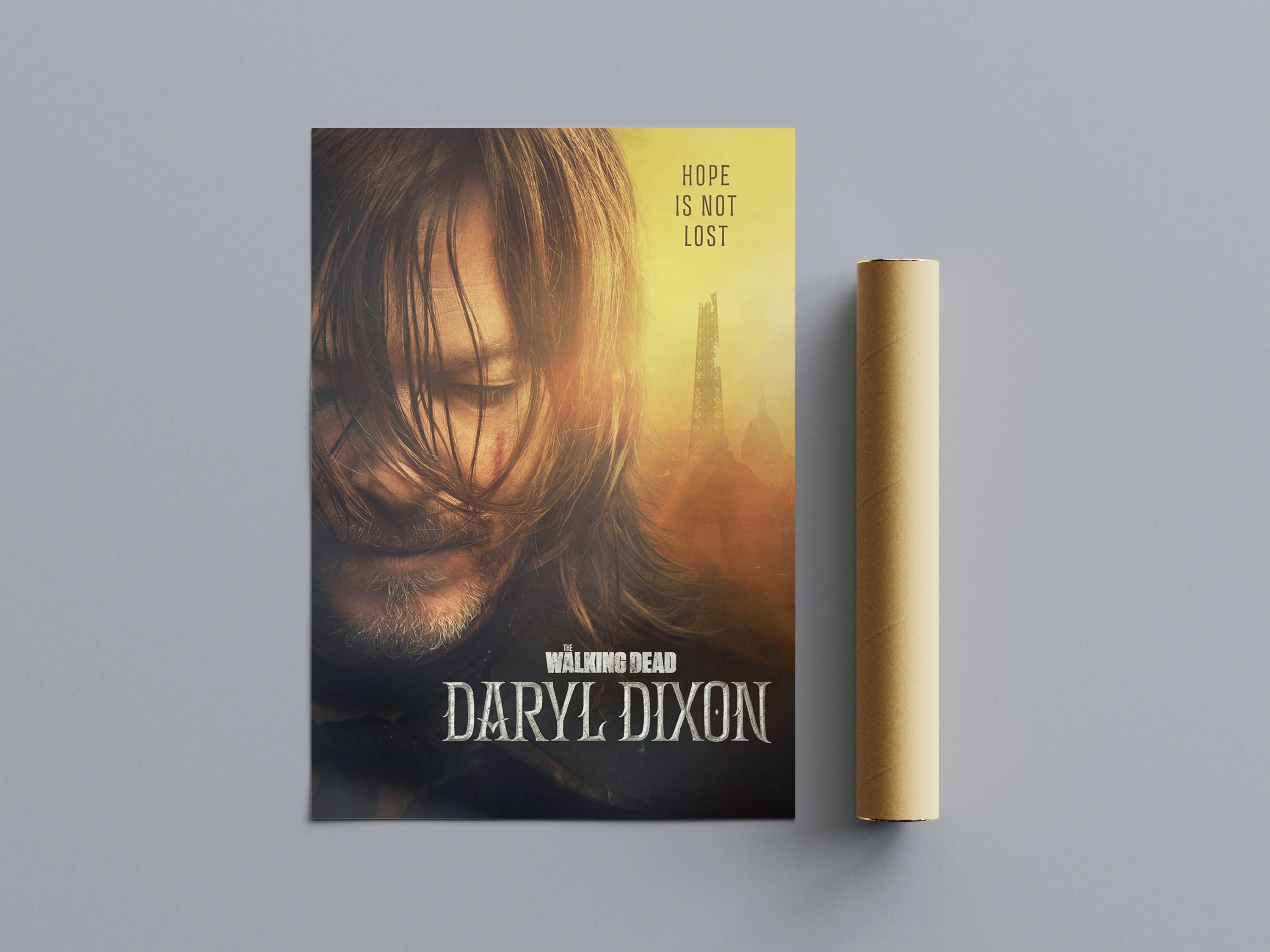 Daryl Dixon Poster the Walking Dead Poster Framed Poster - Etsy