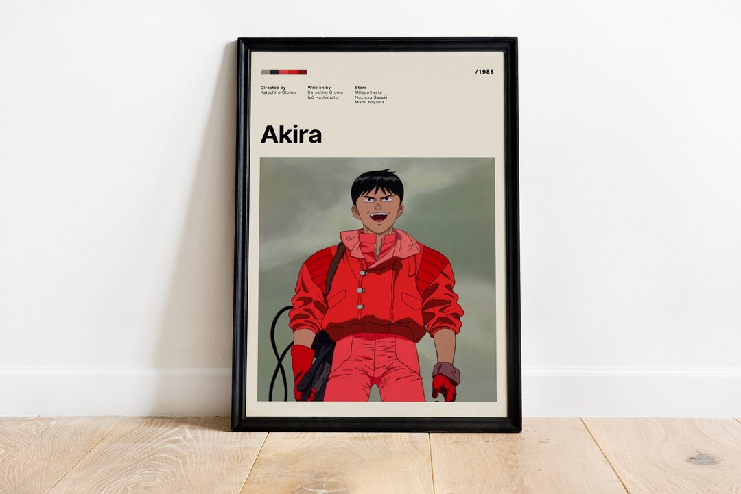 Akira Poster, Akira, Akira Canvas, Anime Poster, Framed, Digital Poster ...