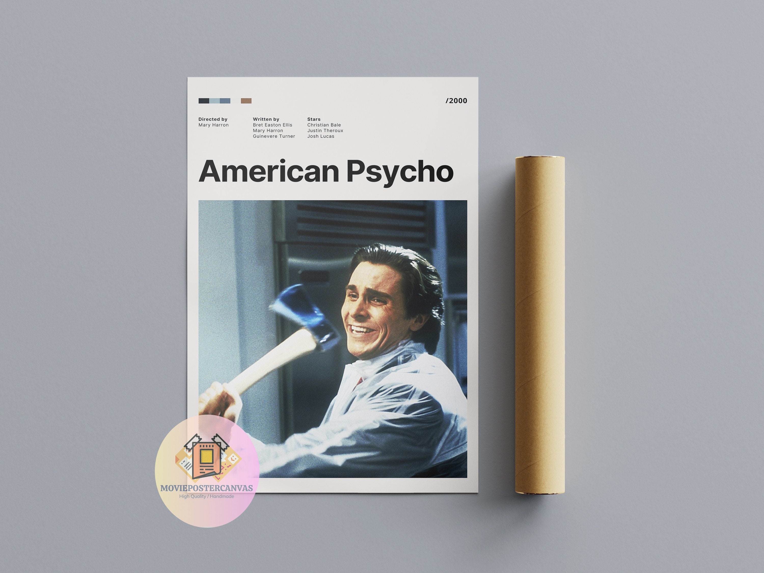 American Psycho, American Psycho Poster, American Psycho Canvas, Framed ...
