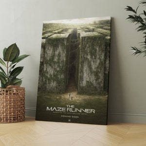 The Maze Runner Poster, Sci-fi Dystopian Movie Art, Glade Scene Print ...