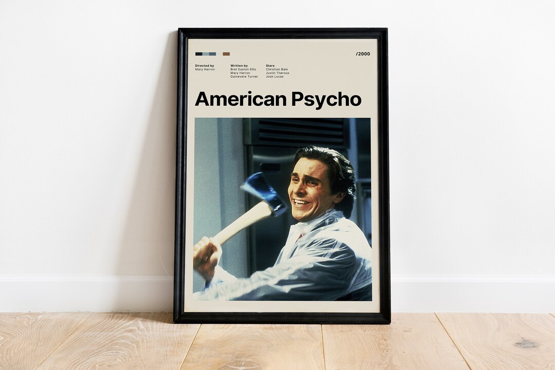 American Psycho, American Psycho Poster, American Psycho Canvas, Framed ...