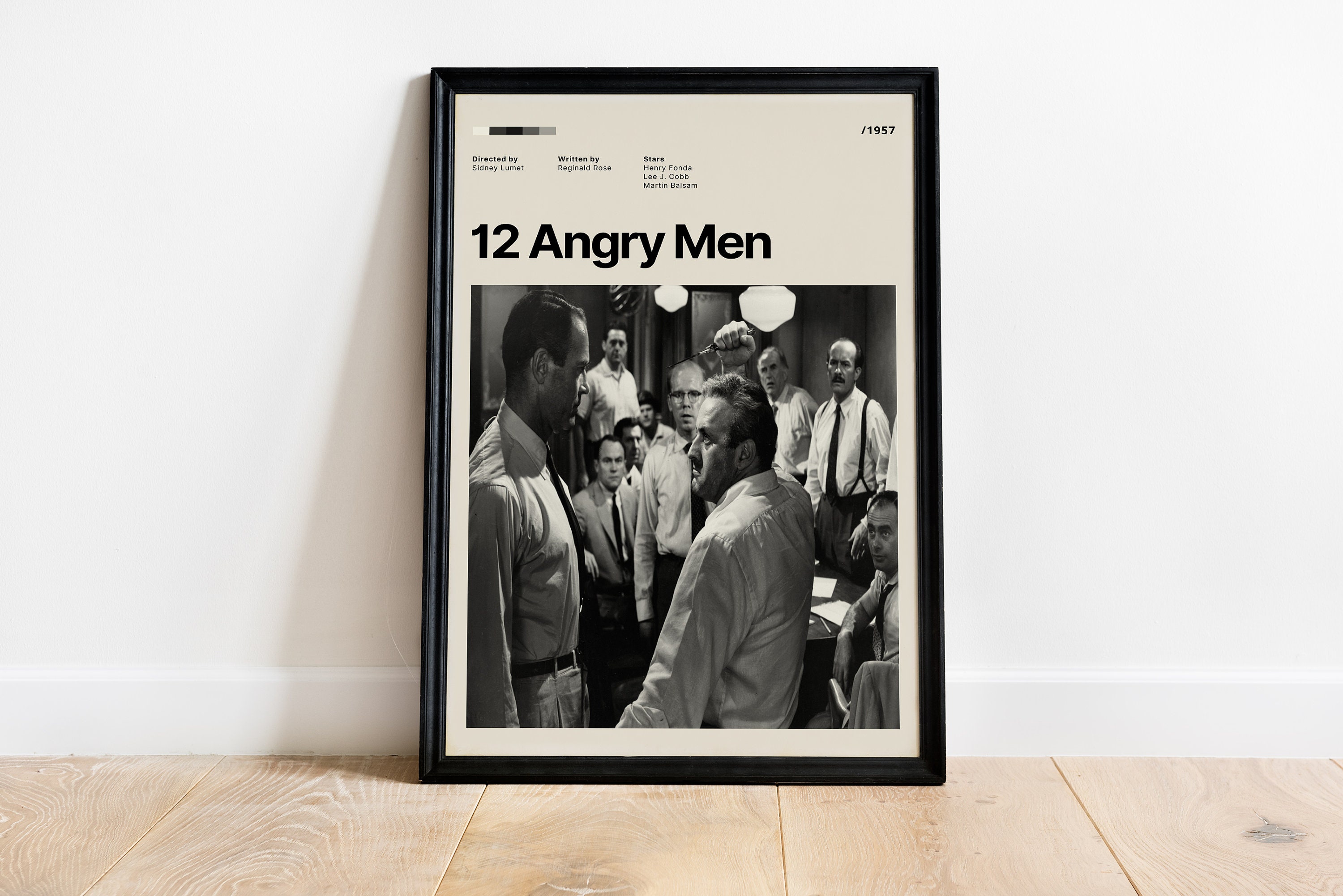 12 Angry Men Poster, 12 Angry Men, Framed, Digital Poster, Canvas for ...