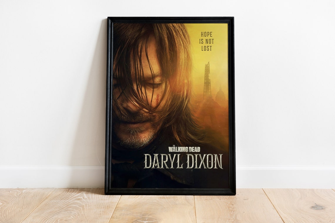 Daryl Dixon Poster the Walking Dead Poster Framed Poster - Etsy
