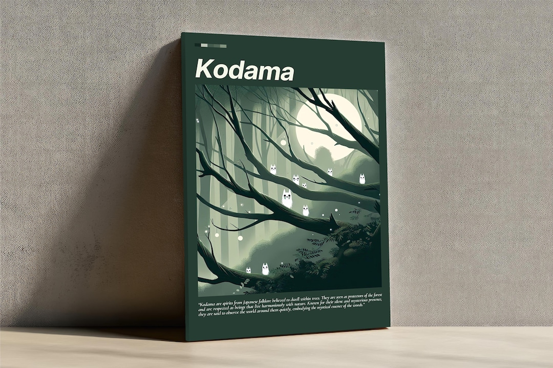 Kodama Art Print: Japanese Forest Spirits, Mystical Nature Decor - Etsy