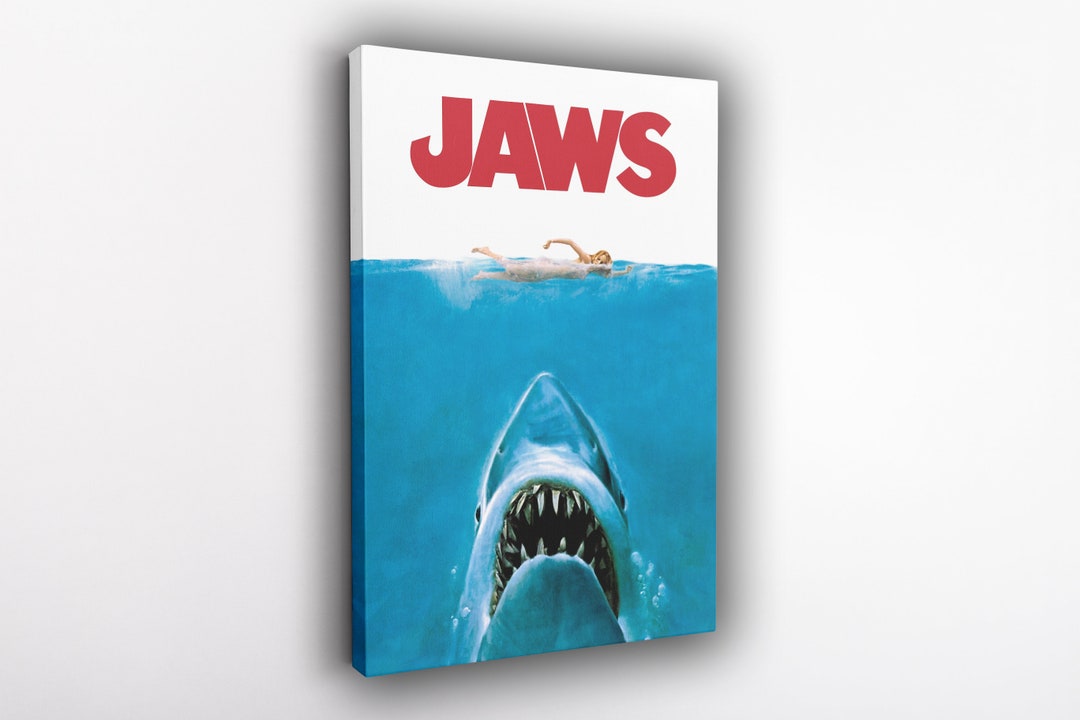Jaws Poster, Canvas Wall Art, Wall Decor, , Room Decor, Home Decor ...
