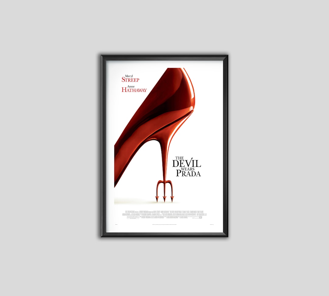 The Devil Wears Prada Poster, Red Heel Fashion Art, Meryl Streep Print ...