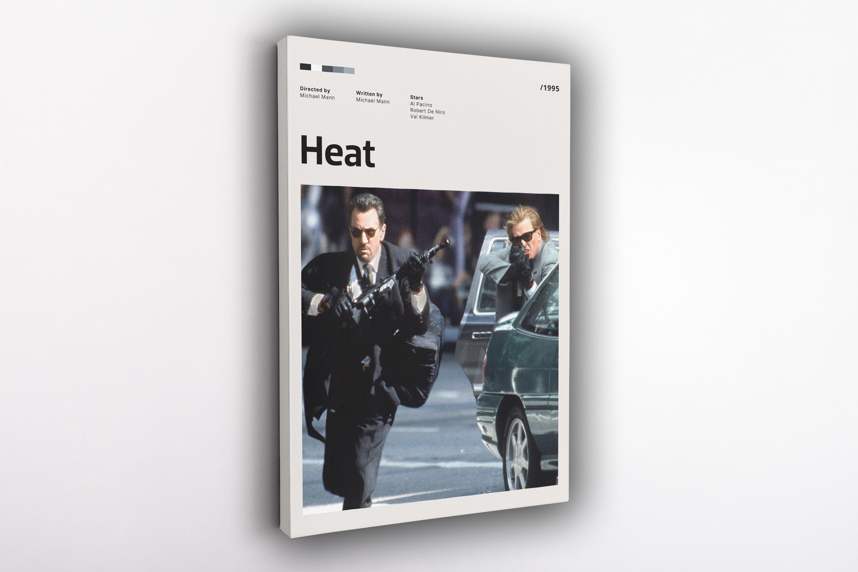Heat Poster, Heat Movie Poster Print, Minimalist Poster, Framed, Poster ...