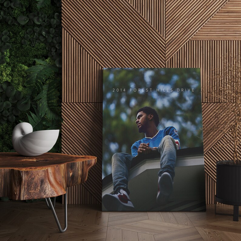 J Cole - 2014 Forest Hills Drive - Album Cover Poster, Framed or Canvas ...