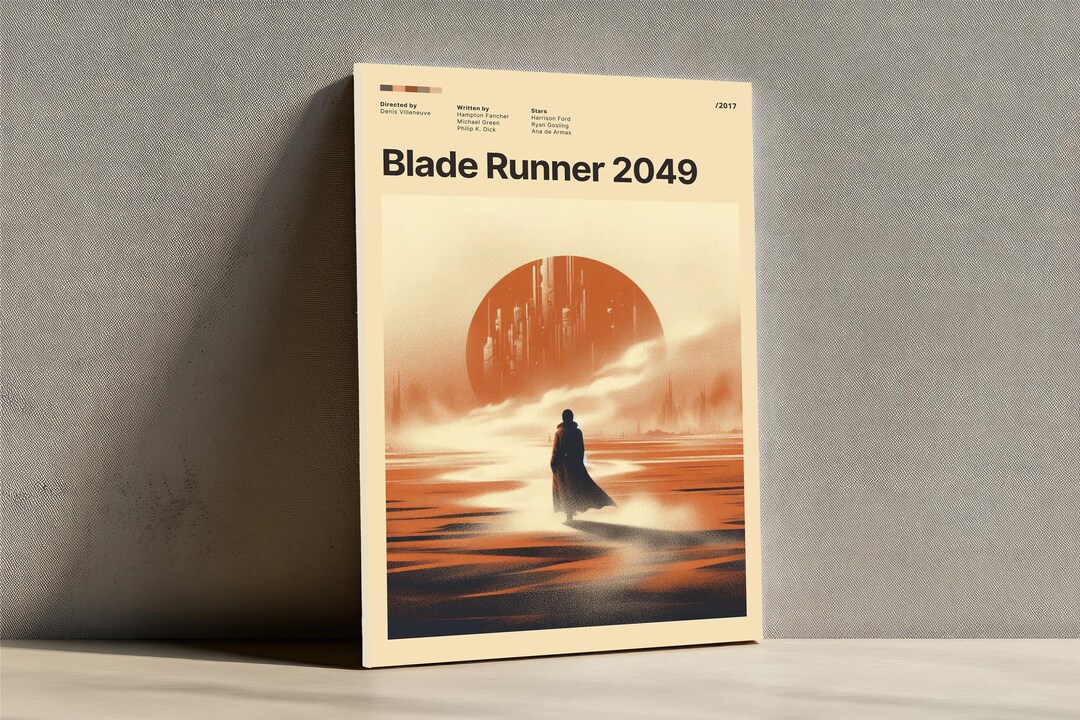 Blade Runner Art Print, Cyberpunk Sci-fi Wall Art, Futuristic Movie ...