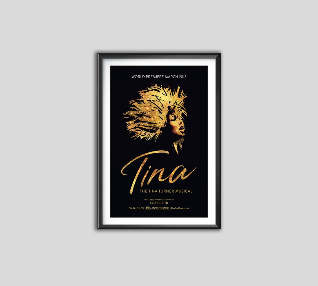 Tina Turner Musical Poster: Wall Art Decor, Canvas Print - Etsy