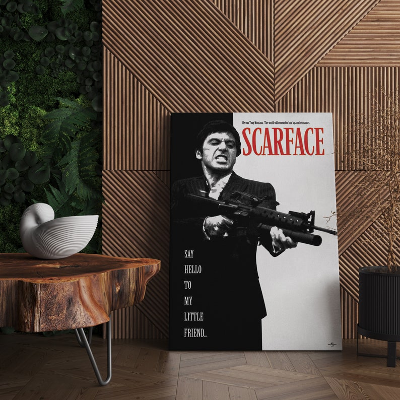 Scarface Minimalist Movie Poster Wall Decor Print for - Etsy