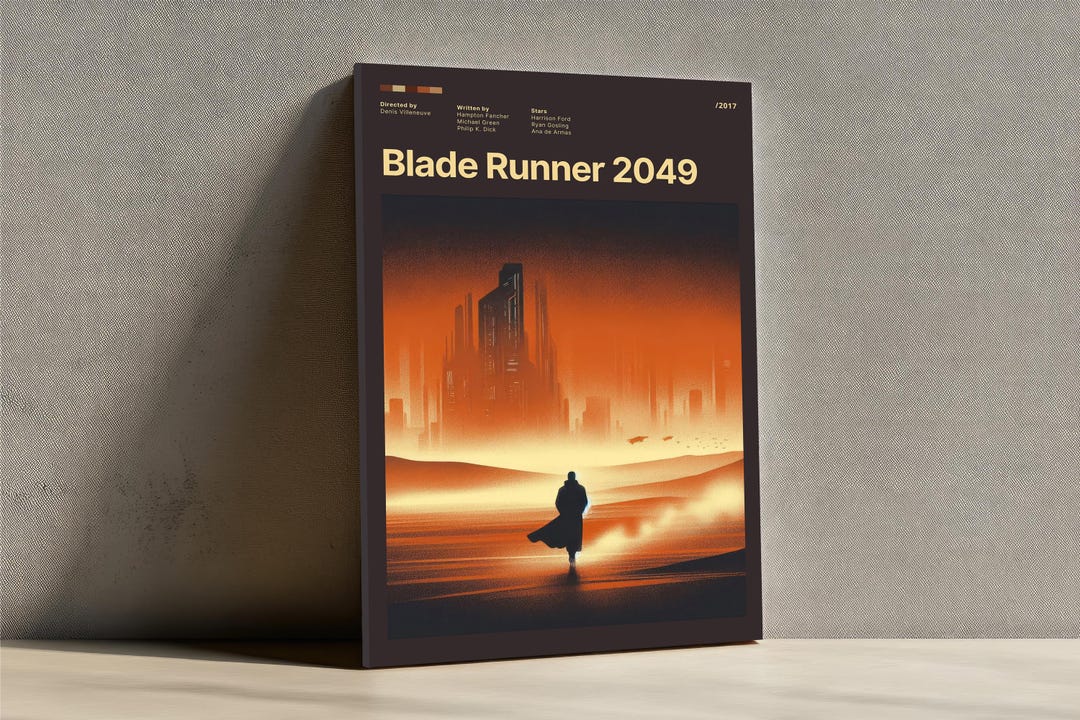 Blade Runner Art Print, Cyberpunk Sci-fi Wall Art, Futuristic Movie ...