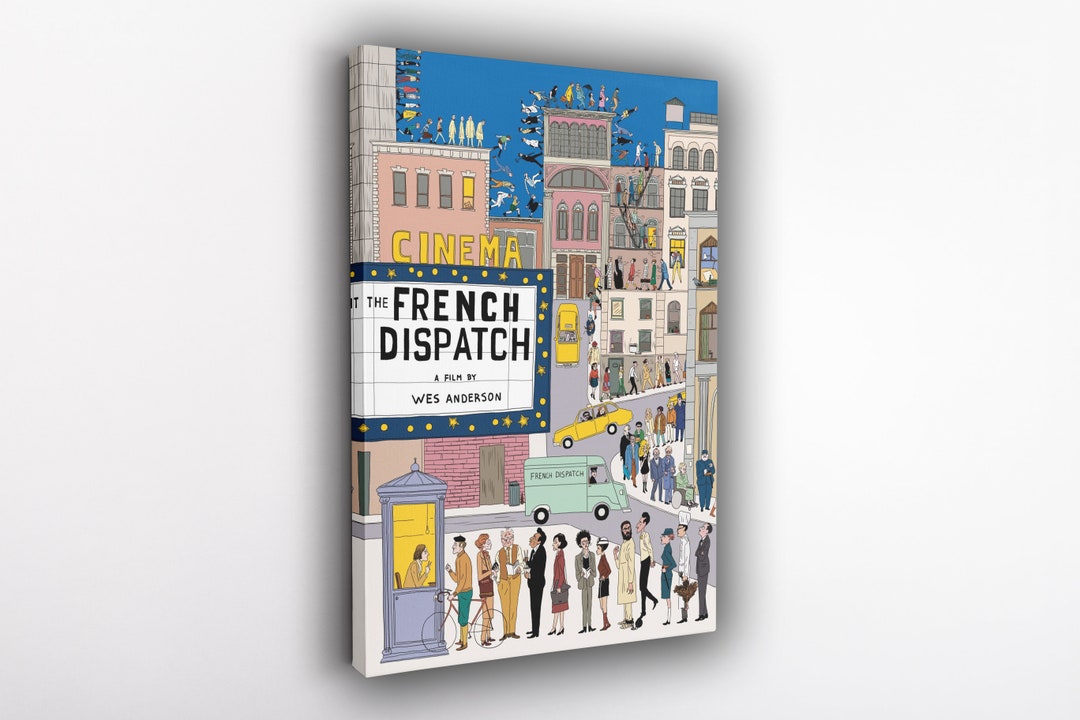 The French Dispatch Poster 2021 , Canvas Wall Art, Wall Decor, , Room ...