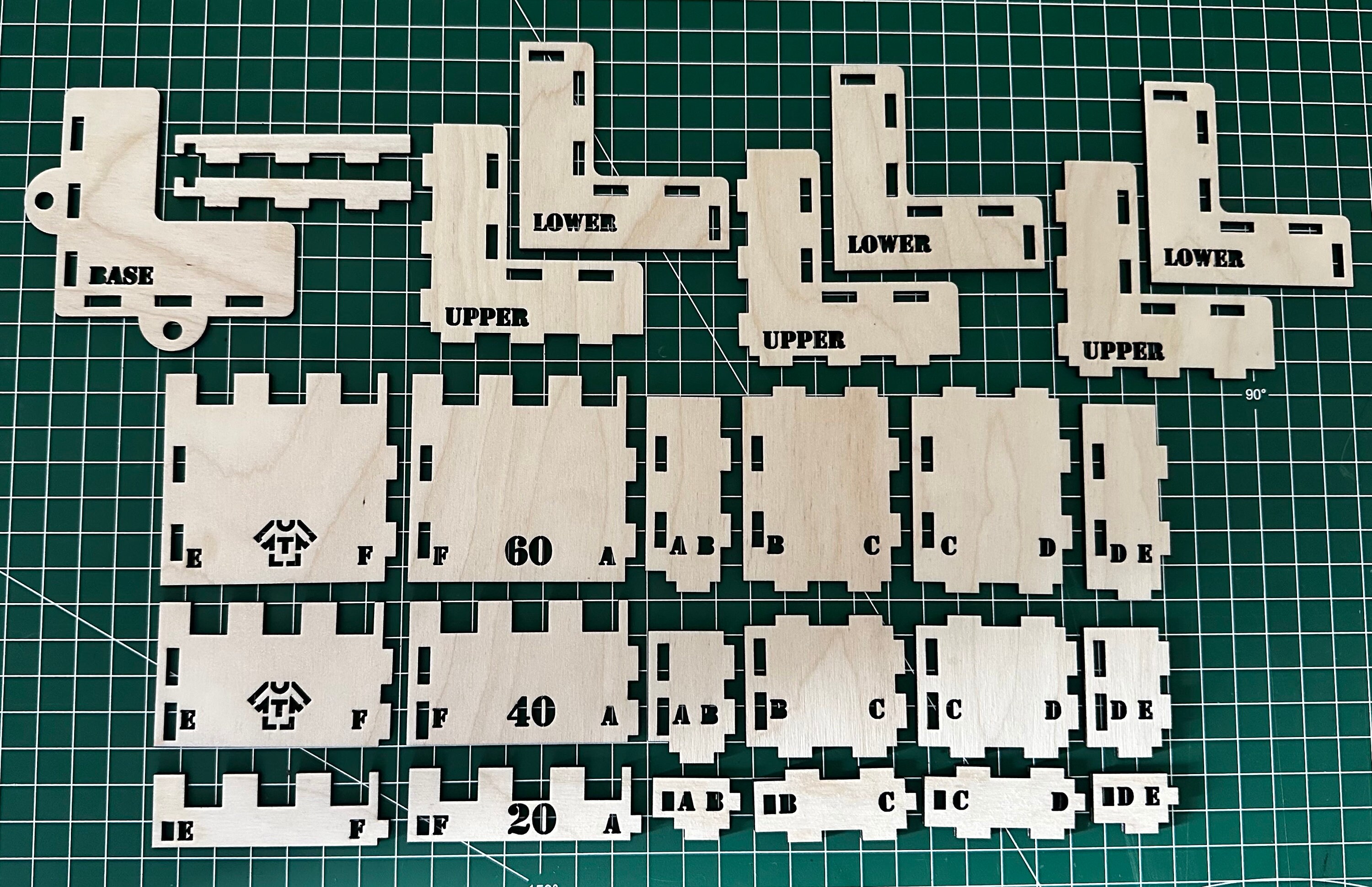 UNIVERSAL Honeycomb Stackable Center & Riser Jigs [3mm Wood/acrylic Cut ...