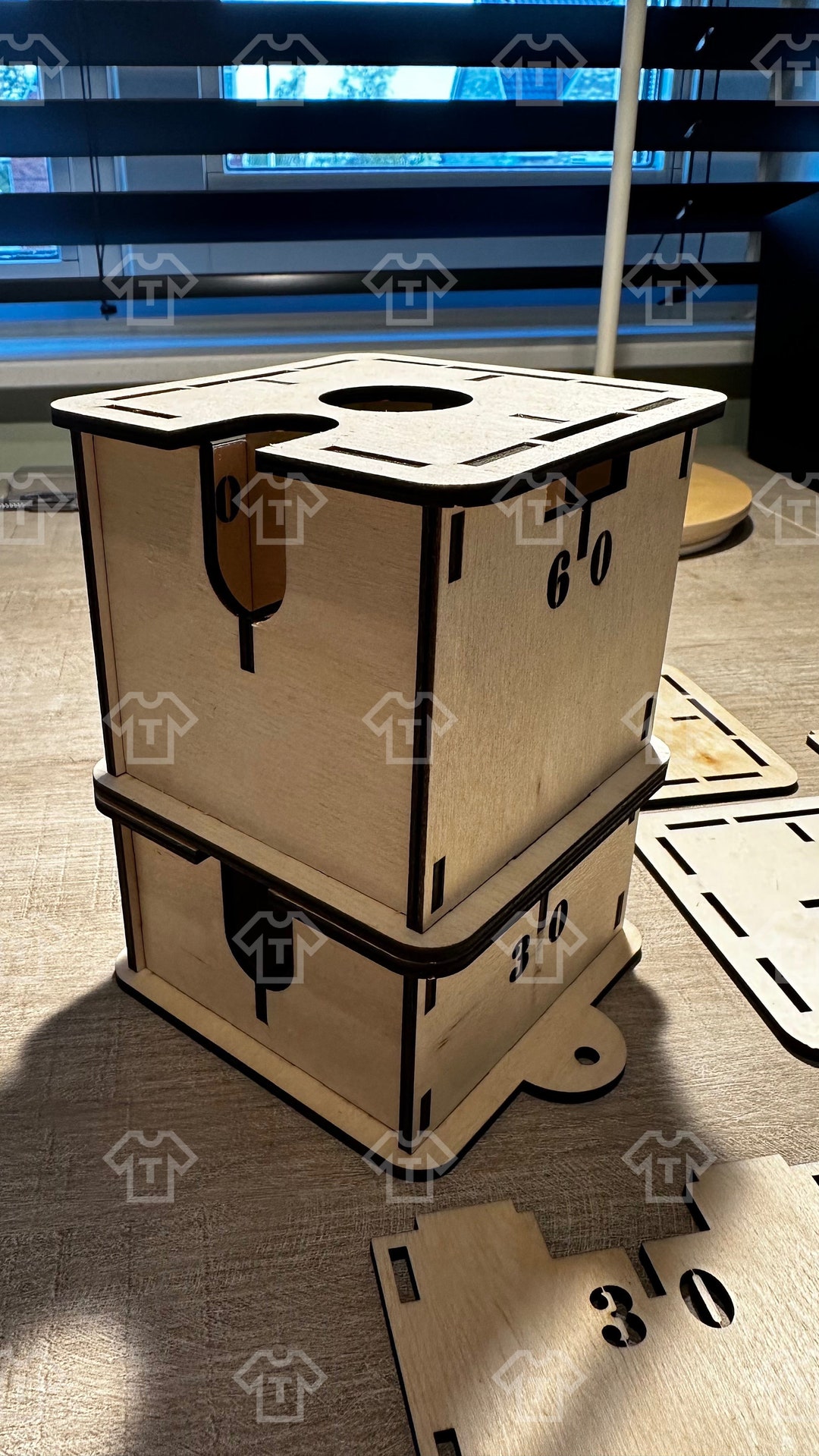 Stackable Risers for Xtool D1(pro) and Others [3mm Wood/acrylic Cut ...