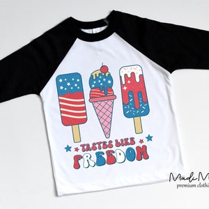 Independence Day Kids Shirt - Taste Like Freedom Toddler Tee - 4th of ...
