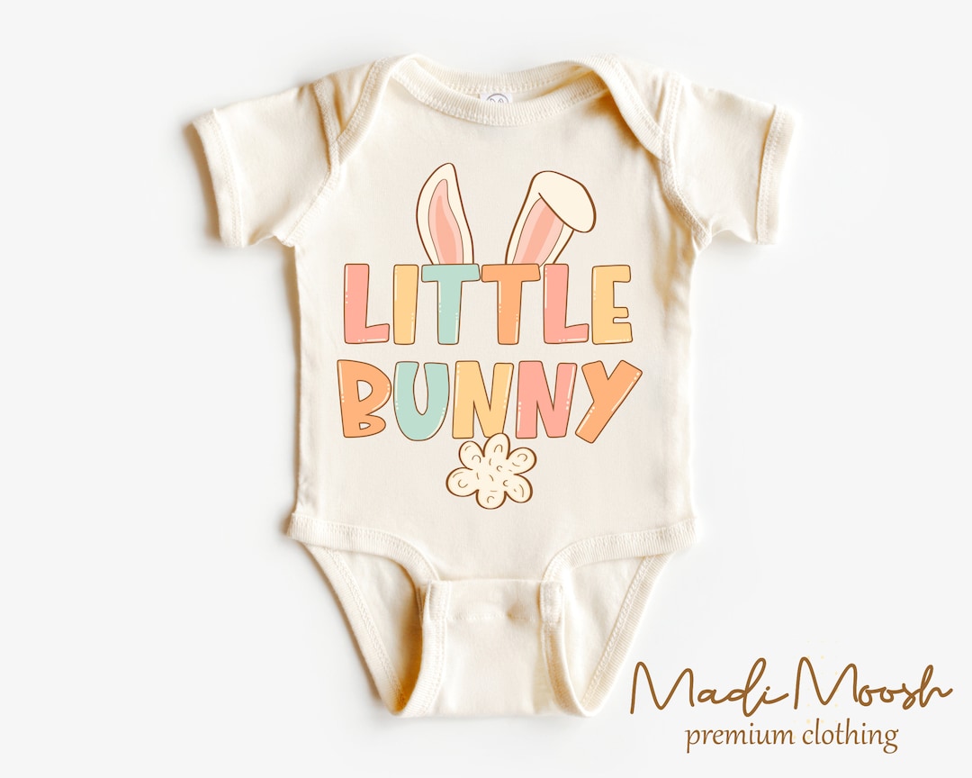 Little Bunny Baby Onesies® Easter Rabbit Bodysuit Natural Onesies® - Etsy