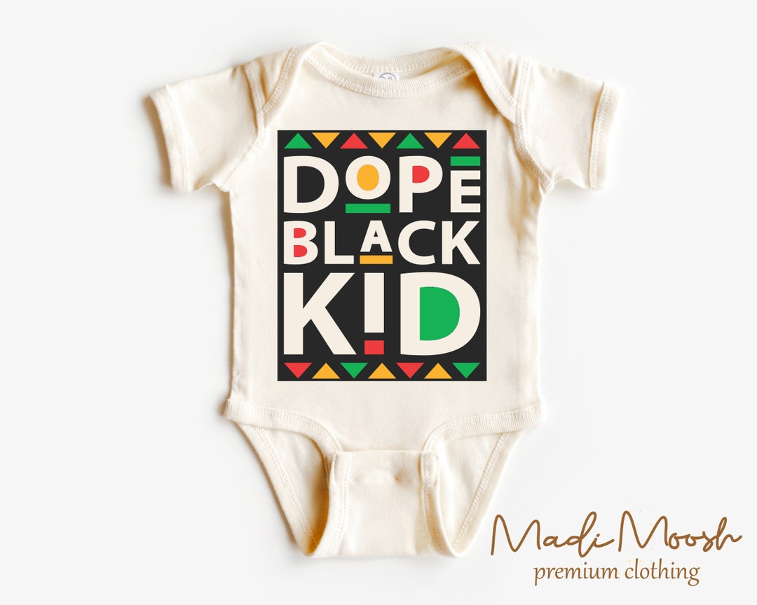 Dope Black Kid Baby Onesie® - Black History Baby Bodysuit - Natural ...