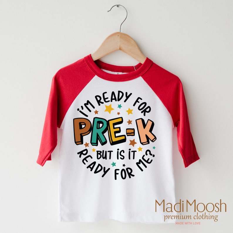 I'm Ready for Pre-k First Day of School Shirt - Pre-k School Toddler ...