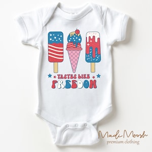Independence Day Kids Shirt - Taste Like Freedom Toddler Tee - 4th of ...