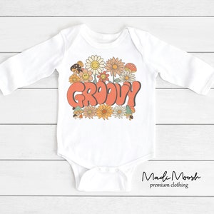 Groovy Kids Shirt - Boho Toddler Tee - Hippie Kids Flowers Shirt - Etsy