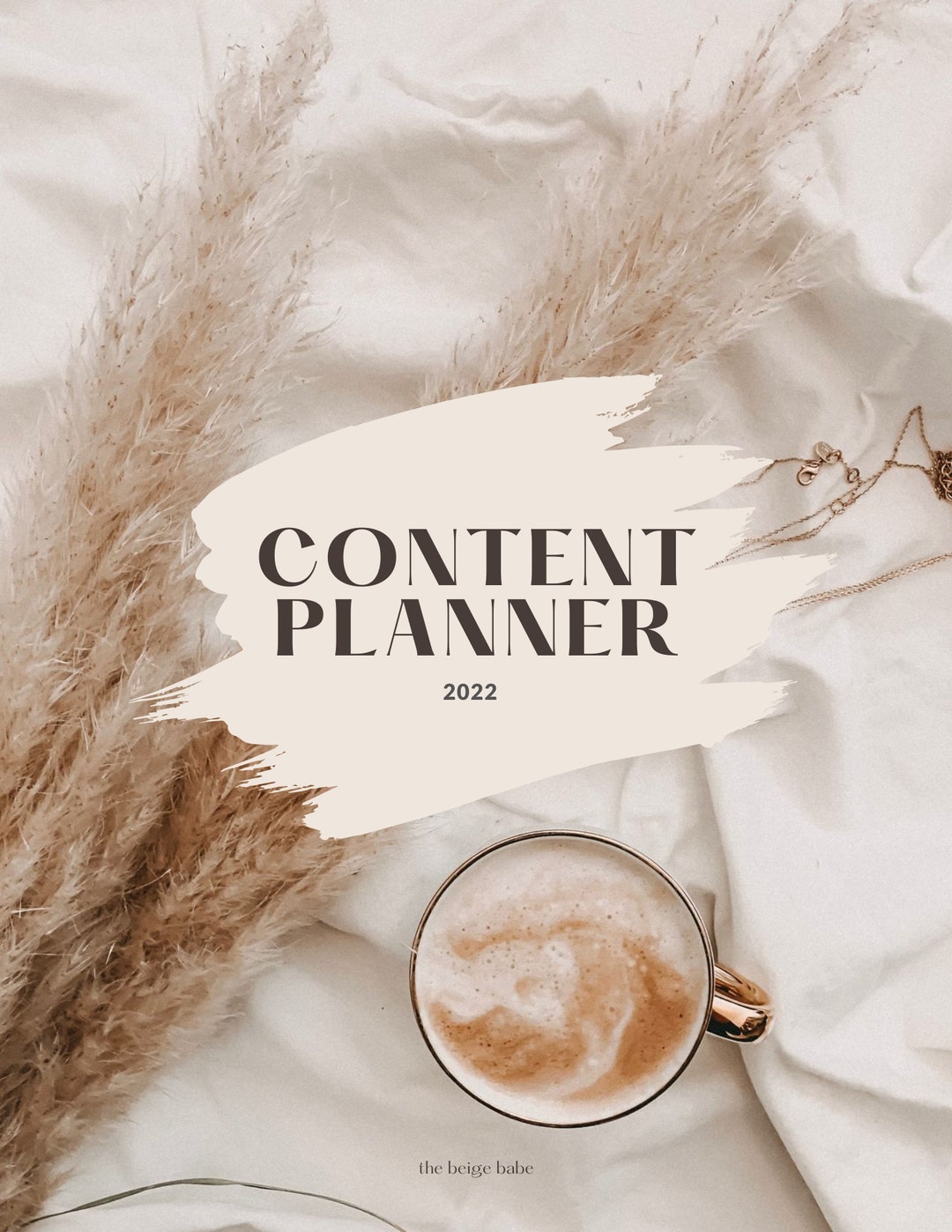 Beige Aesthetic Content Creator Planner/journal/goal Tracker the Beige ...