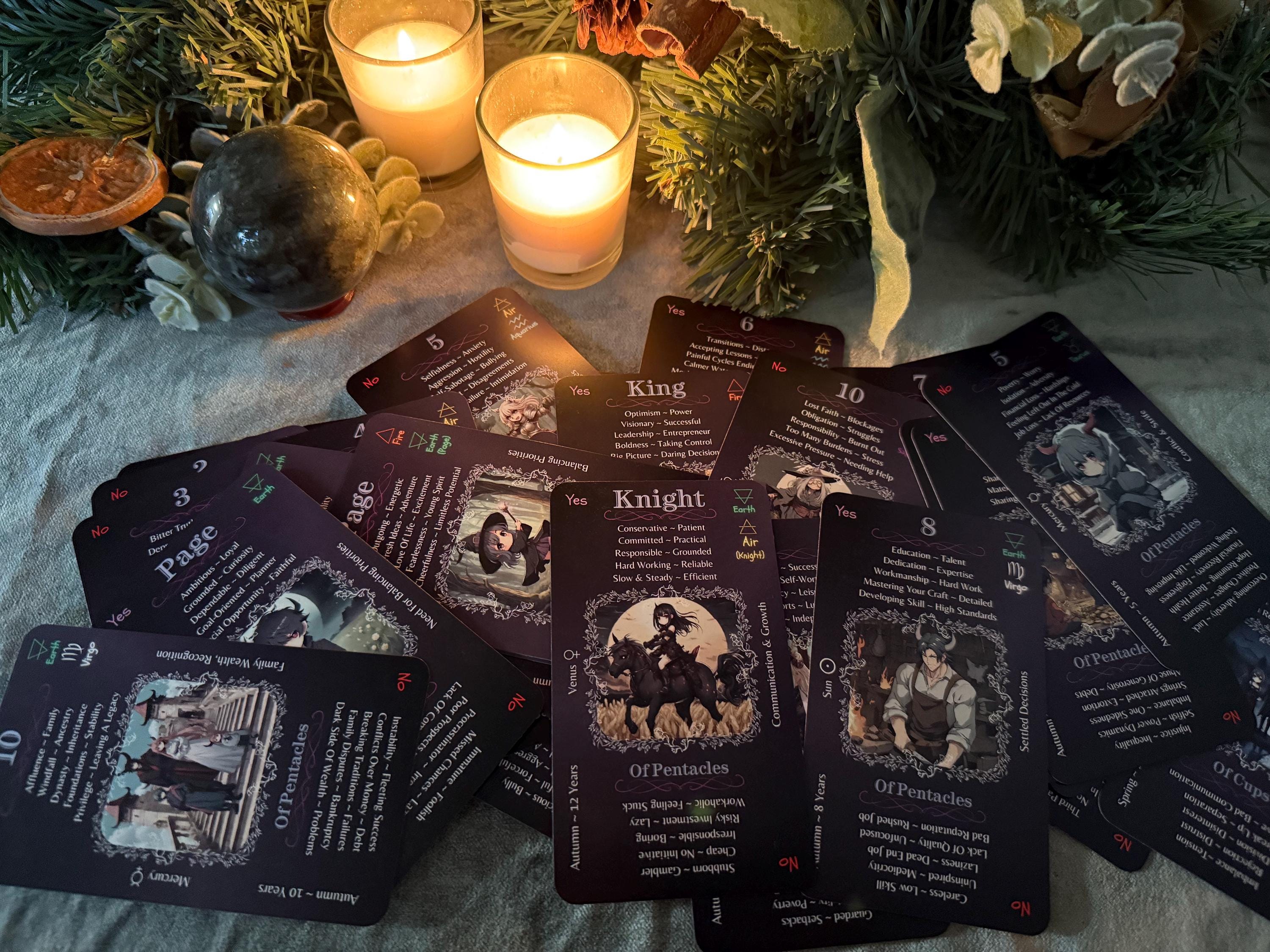 Lunar Night Shade Tarot Learner Deck (pre-order) - Etsy