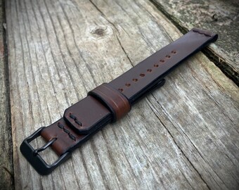 Horween Leather Single Pass NATO Style Watch Strap Band 20mm - Etsy