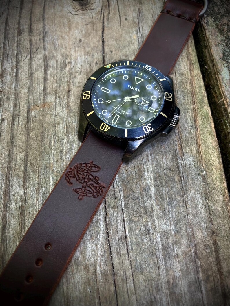 Horween Leather Single Pass NATO Style Watch Strap Band 20mm - Etsy