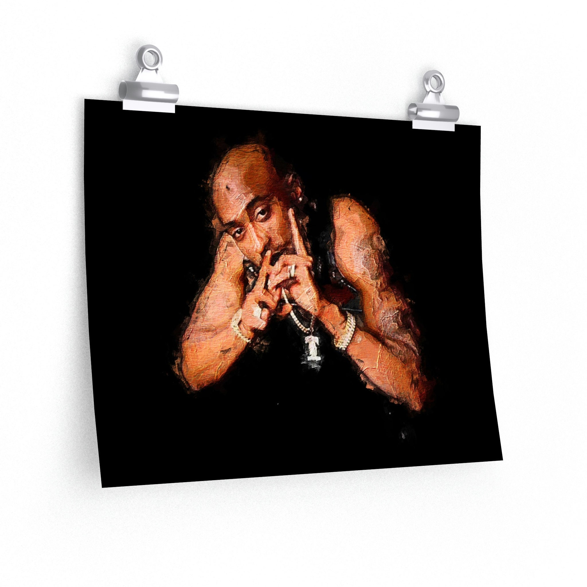 Tupac Shakur 2pac Tupac Rappeur Hip Hop Poster Conçu & Vendu Par ...