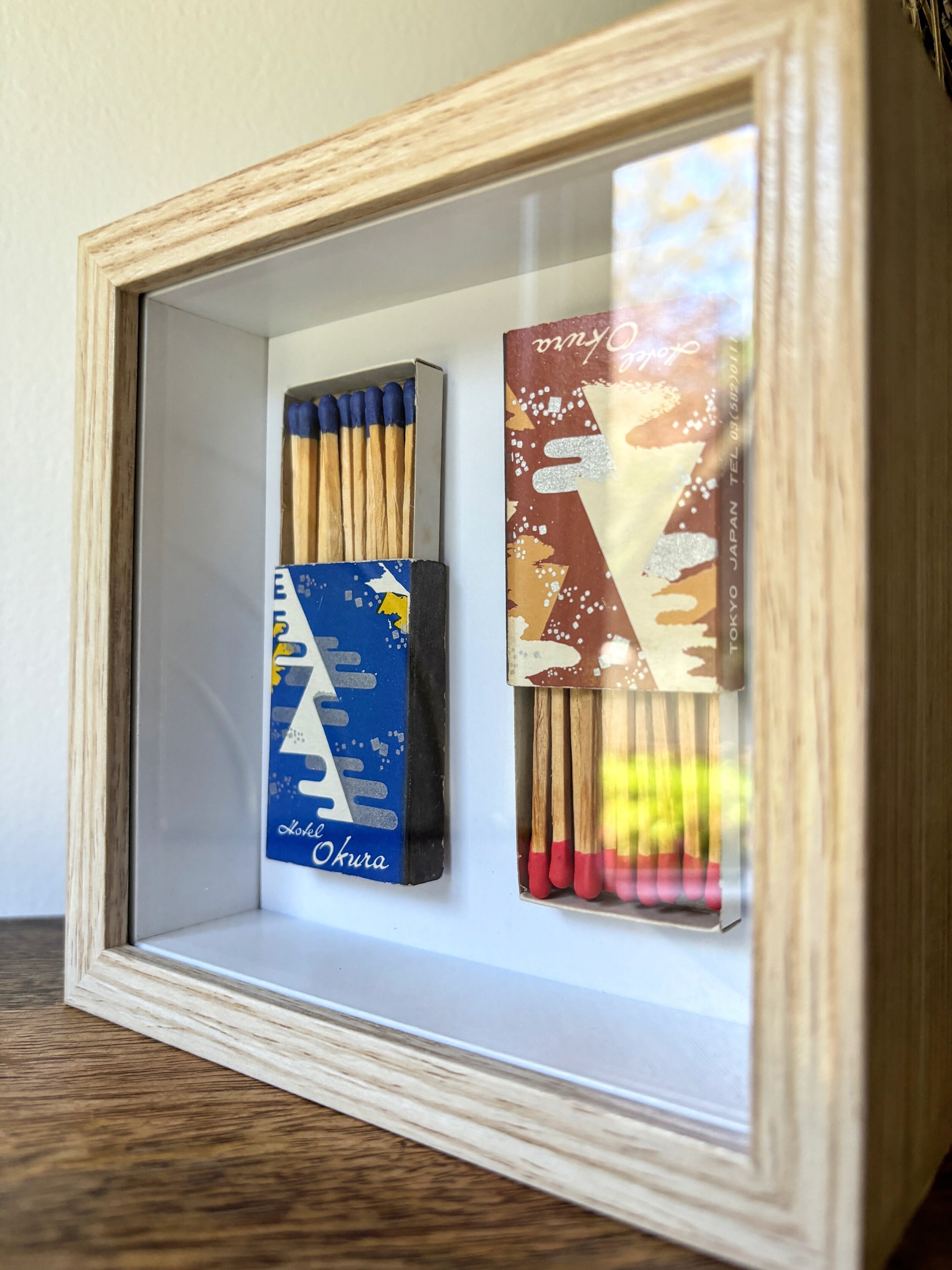 Mini Retro Travel Matchbox Shadow Box Decor Hotel Okura Tokyo Japan ...