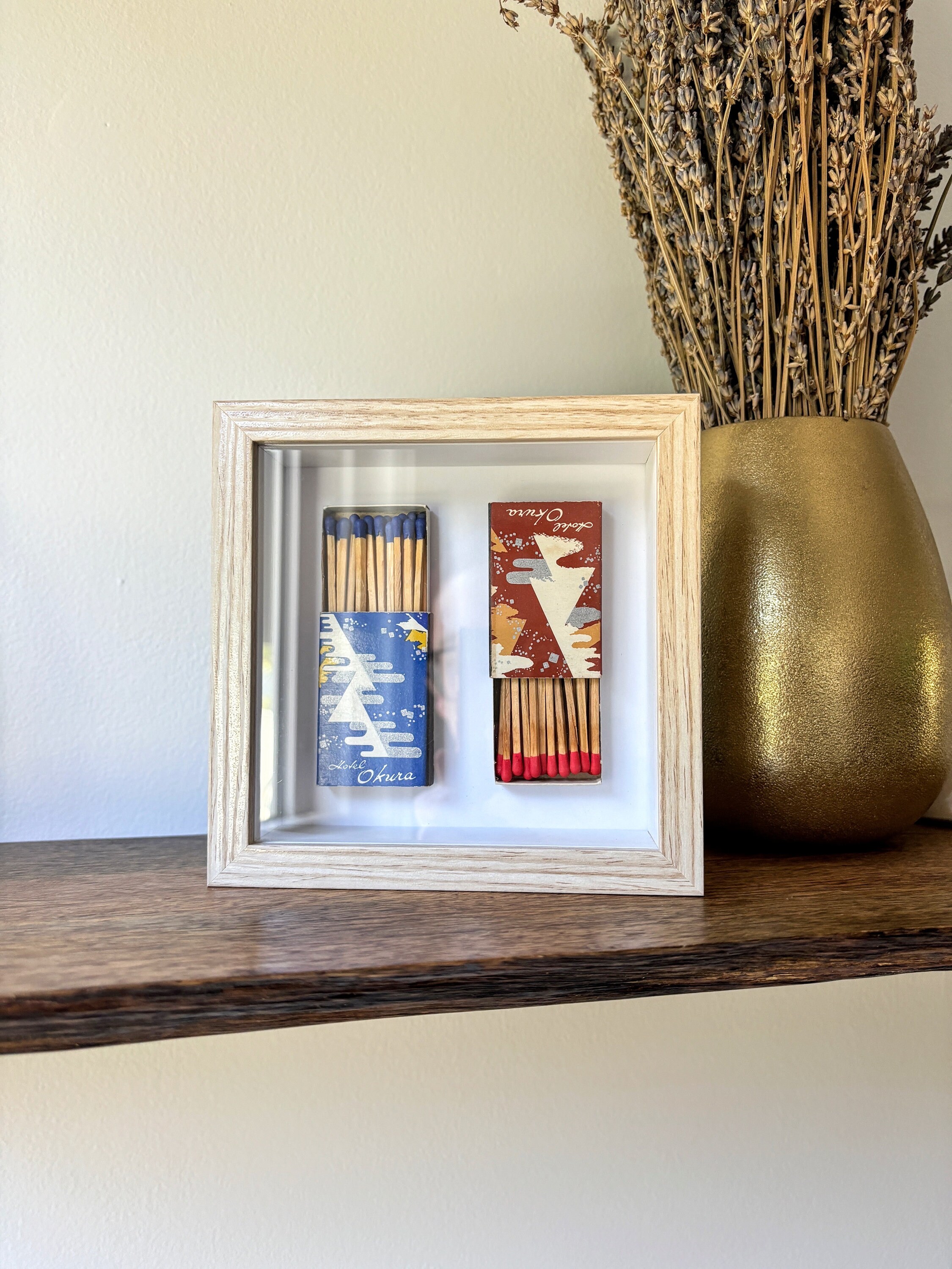 Mini Retro Travel Matchbox Shadow Box Decor Hotel Okura Tokyo Japan ...