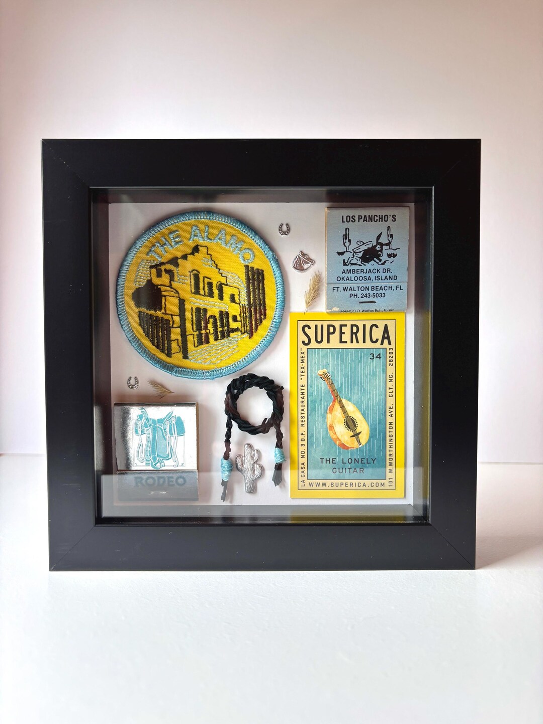 Mini Cowboy Matchbook Art Shadow Box: Western Wall Decor - Etsy