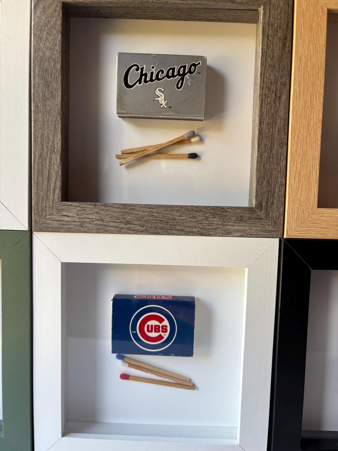 Vintage National Baseball Matchbook Art — 5x5” Shadowbox - Etsy