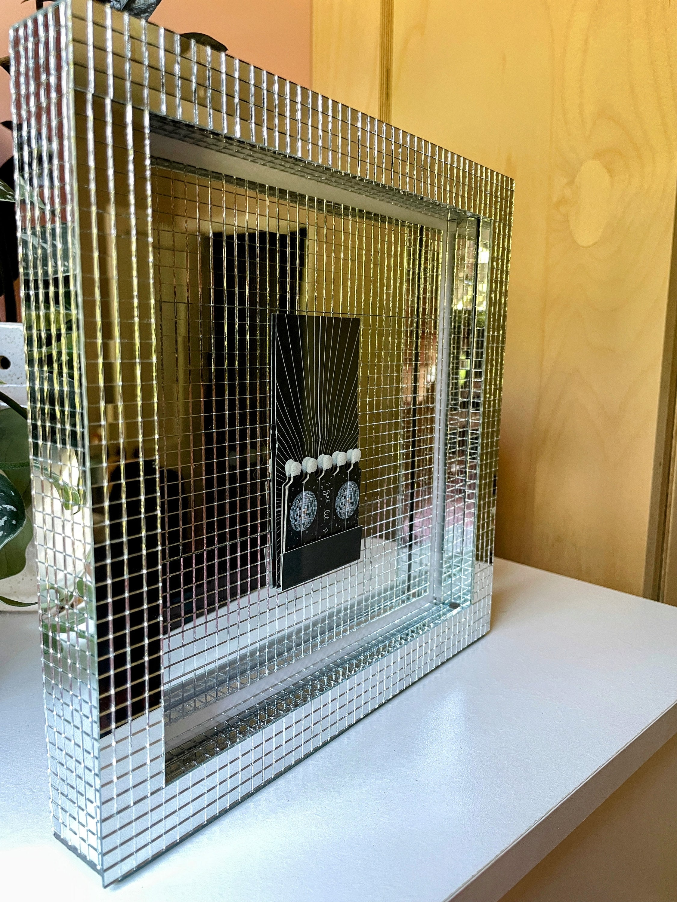 Magnificent Mirror Disco Ball Matchbook Artwork in Glittering Tile ...