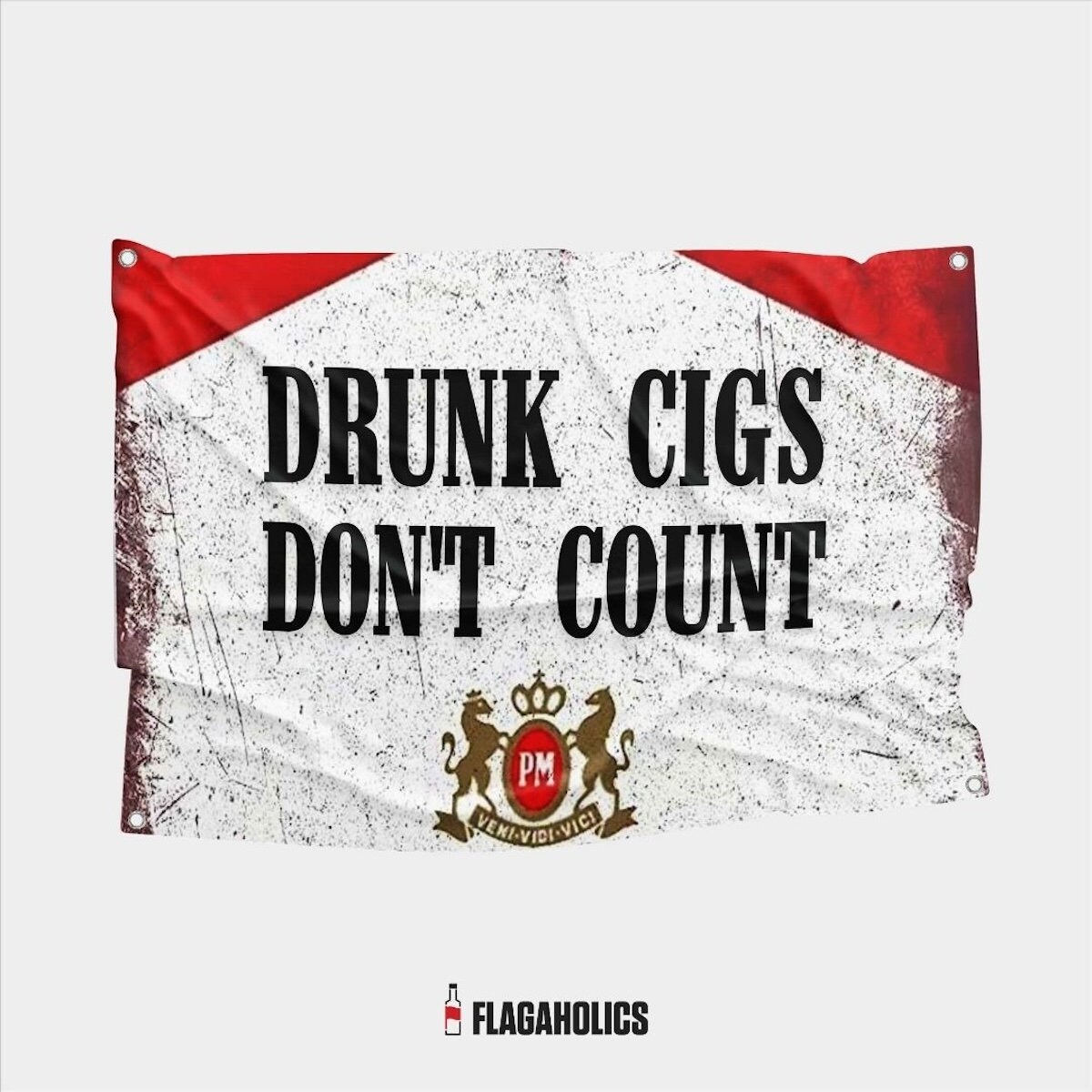 Drunk Cigs Don't Count Flag - Etsy UK